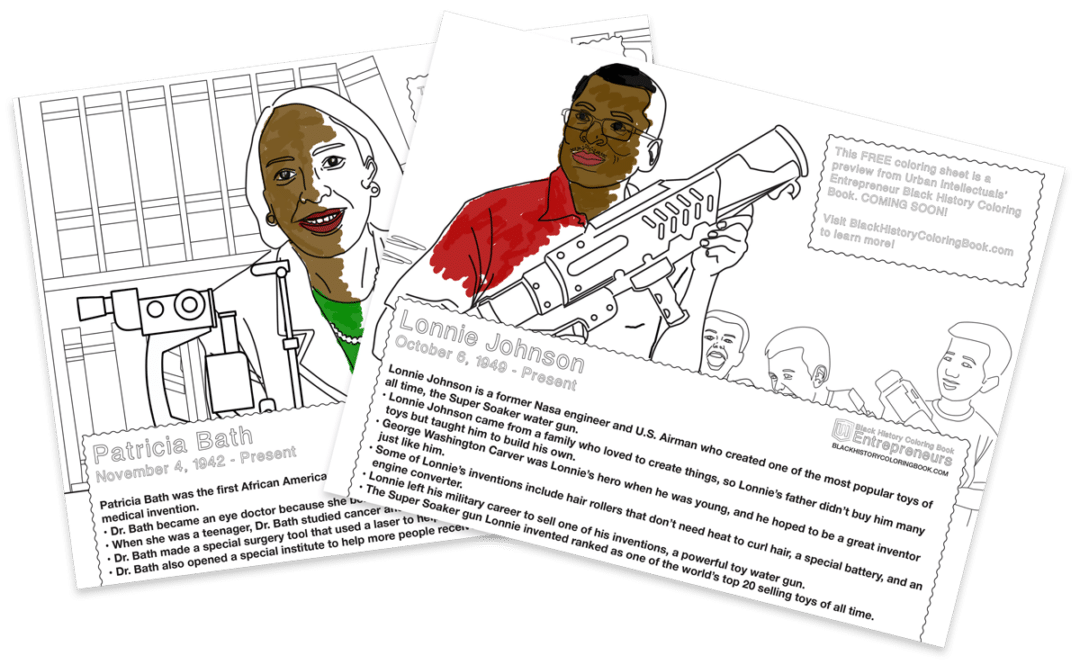 Free Entrepreneur Coloring Sheets | Urban Intellectuals Store