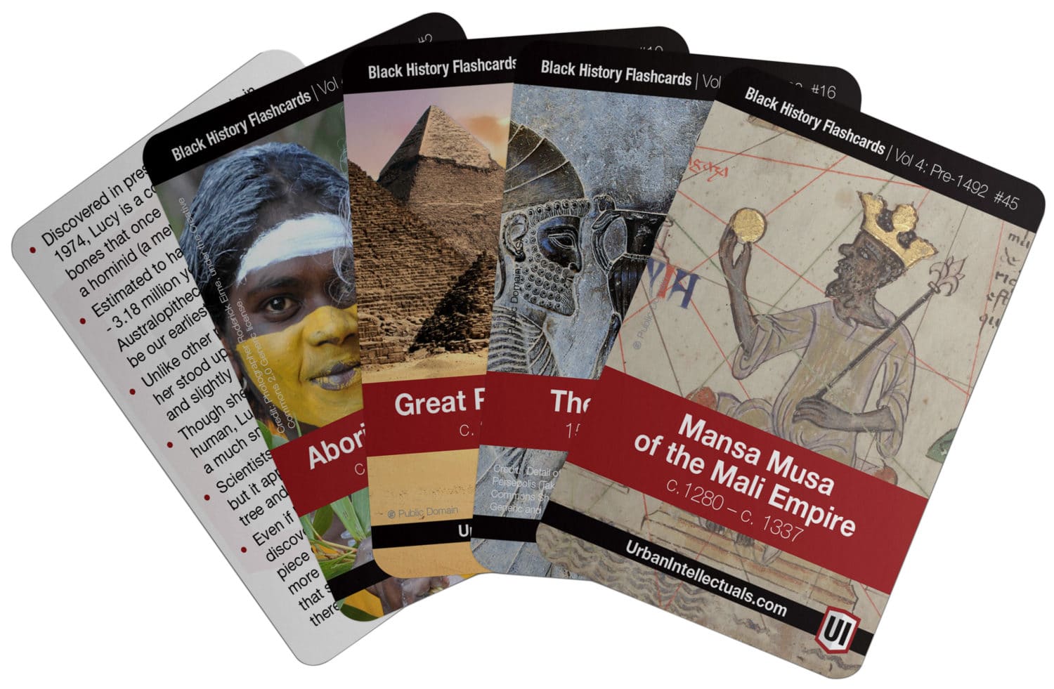 Black History Flashcards, Vol 1, 2, 3, 4, 5 - Five deck bundle offer ...