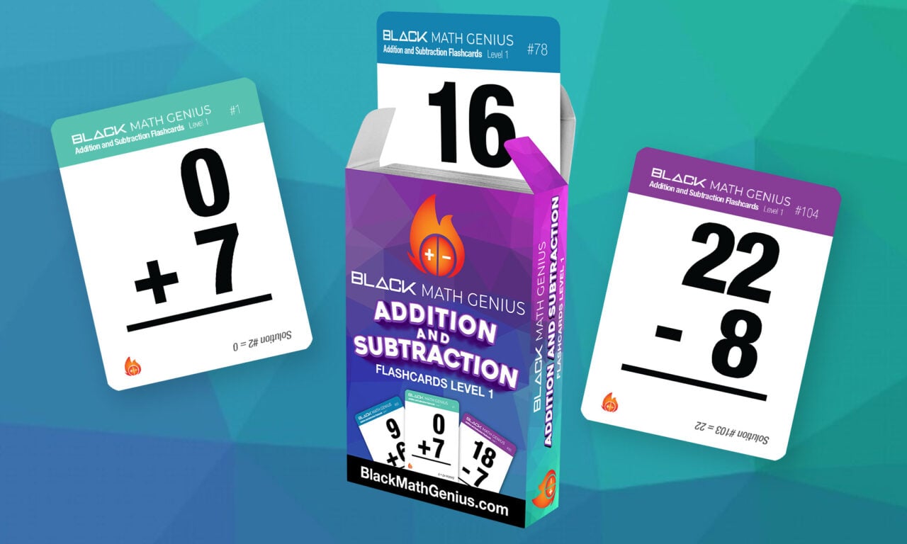 Black Math Genius - Addition and Subtraction Flashcards - Level 1 ...